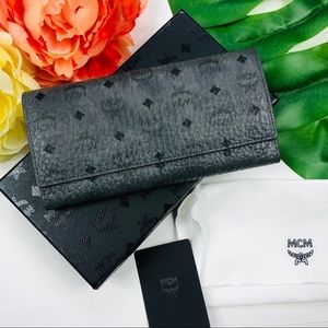 MCM | Bags | Sale Mcm Grey Large Wallet Trifold New | Poshmark